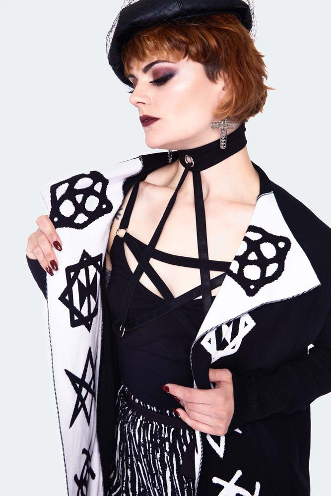 Jawbreaker Magic Symbols Reverse Cardigan – Rebel Rebel Alternative Apparel